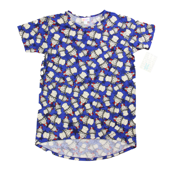 LuLaRoe | Shirts & Tops | Lula Roe Girls Blue Uncle Sam Short Sleeve ...